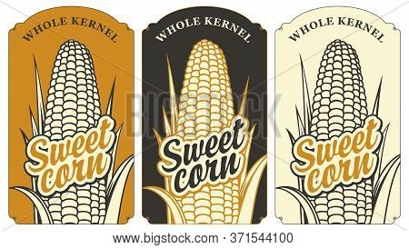 Sweet Corn Labels Vector & Photo (Free Trial) | Bigstock