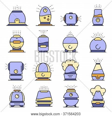 Humidifier Icons Set Vector & Photo (Free Trial) | Bigstock