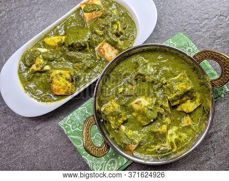 Bowl Palak Paneer Made Image & Photo (Free Trial) | Bigstock