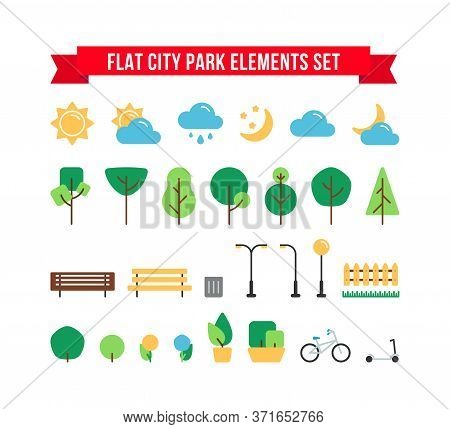 Flat Simple Park Vector & Photo (Free Trial) | Bigstock
