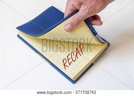 Recap Word On Planner Image & Photo (Free Trial) | Bigstock