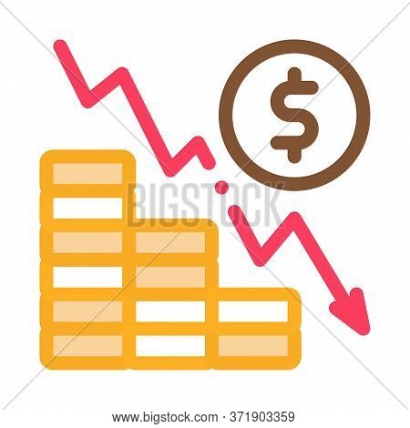 Monetary Decline Icon Vector & Photo (Free Trial) | Bigstock