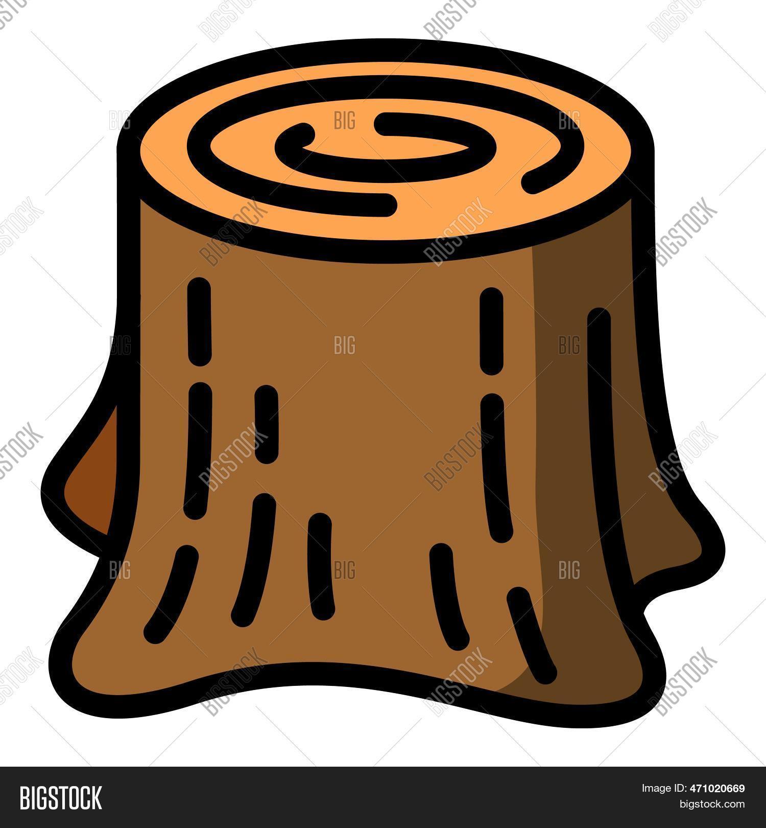 Forest Tree Stump Icon Image & Photo (Free Trial) | Bigstock
