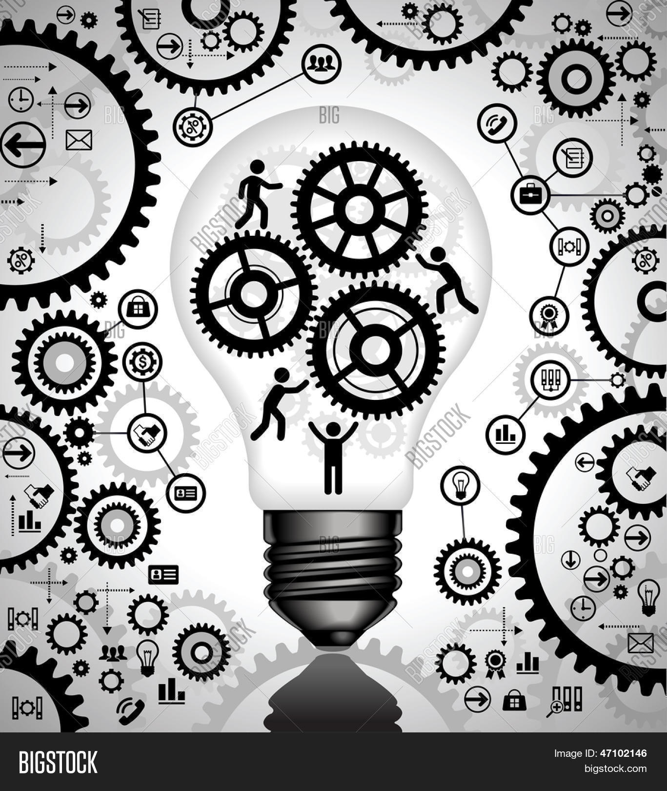 Gears People Icons Vector & Photo (Free Trial) | Bigstock