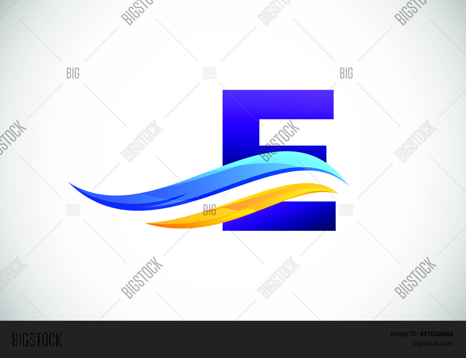 Initial E Alphabet Vector & Photo (Free Trial) | Bigstock