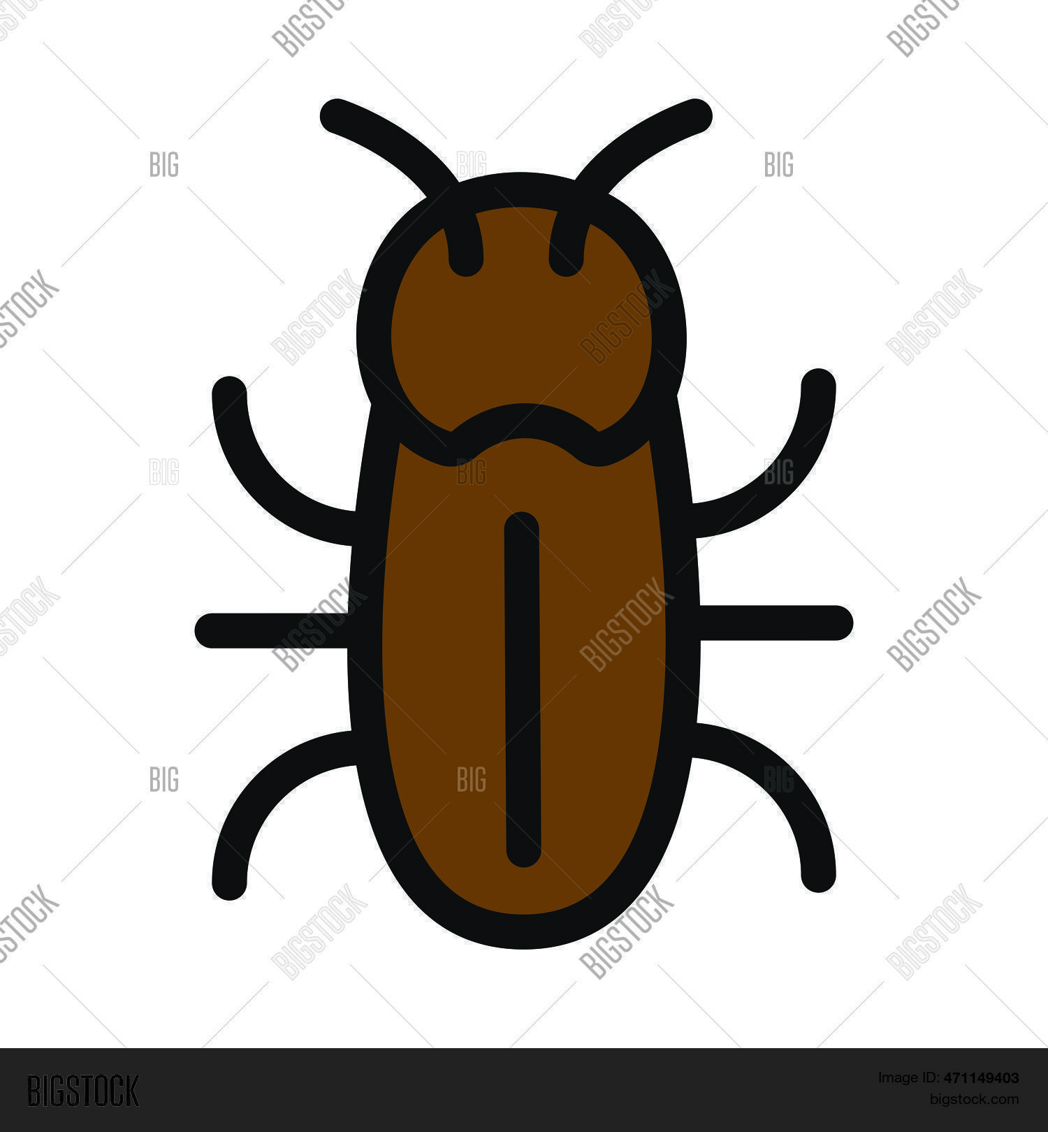Insect Icon Line Vector Photo Free Trial Bigstock