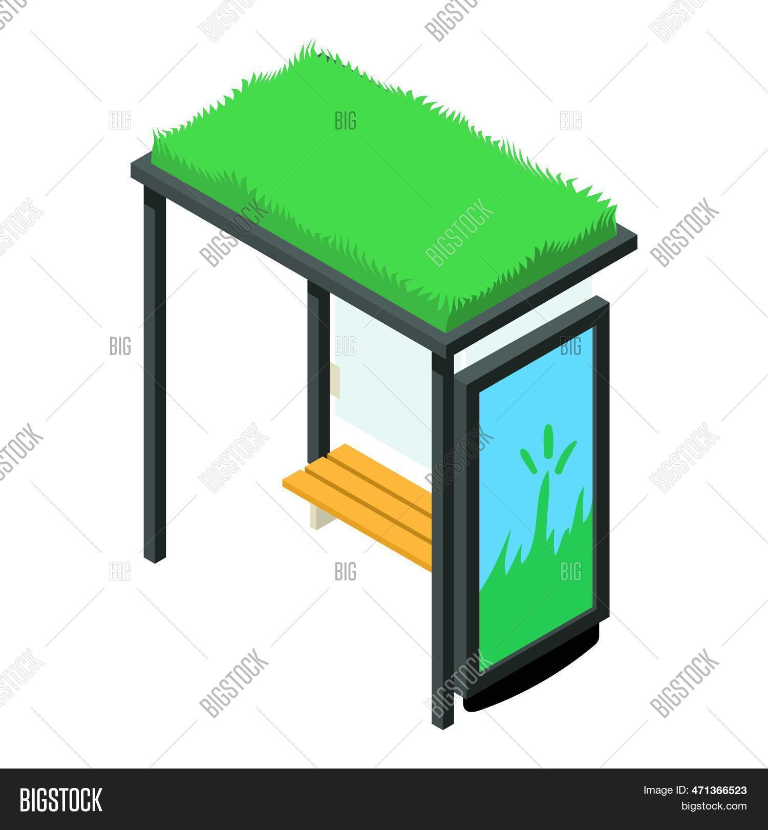 Green Bus Stop Icon. Image & Photo (Free Trial) | Bigstock