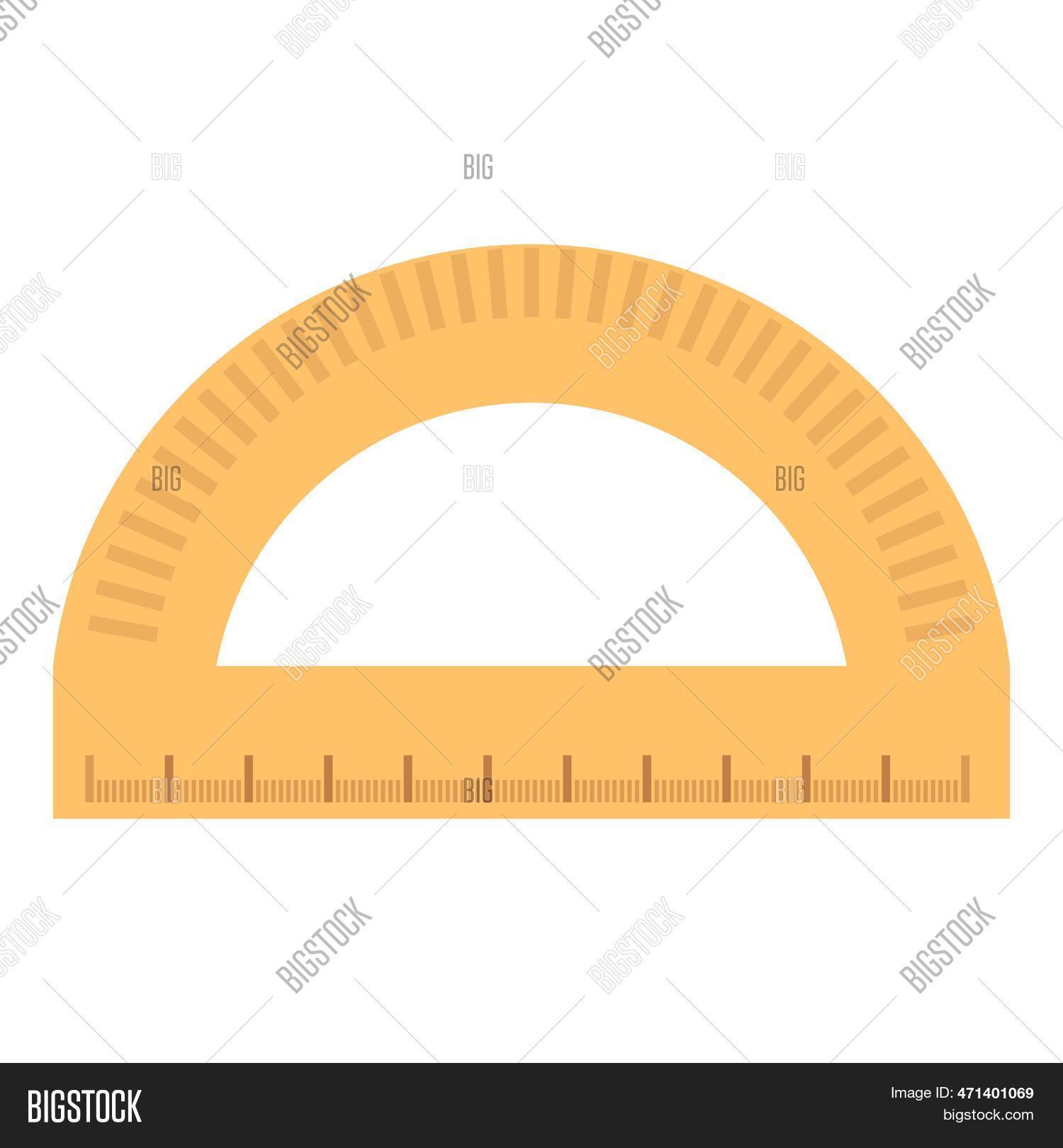 Wood Protractor Icon. Image & Photo (Free Trial) | Bigstock