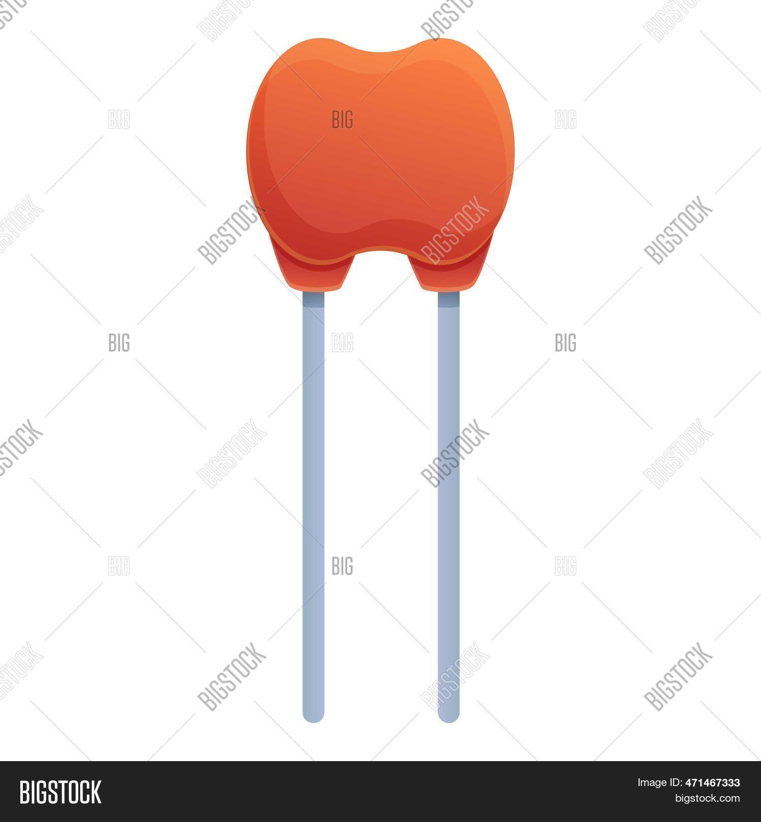 Red Capacitor Icon. Image & Photo (Free Trial) | Bigstock