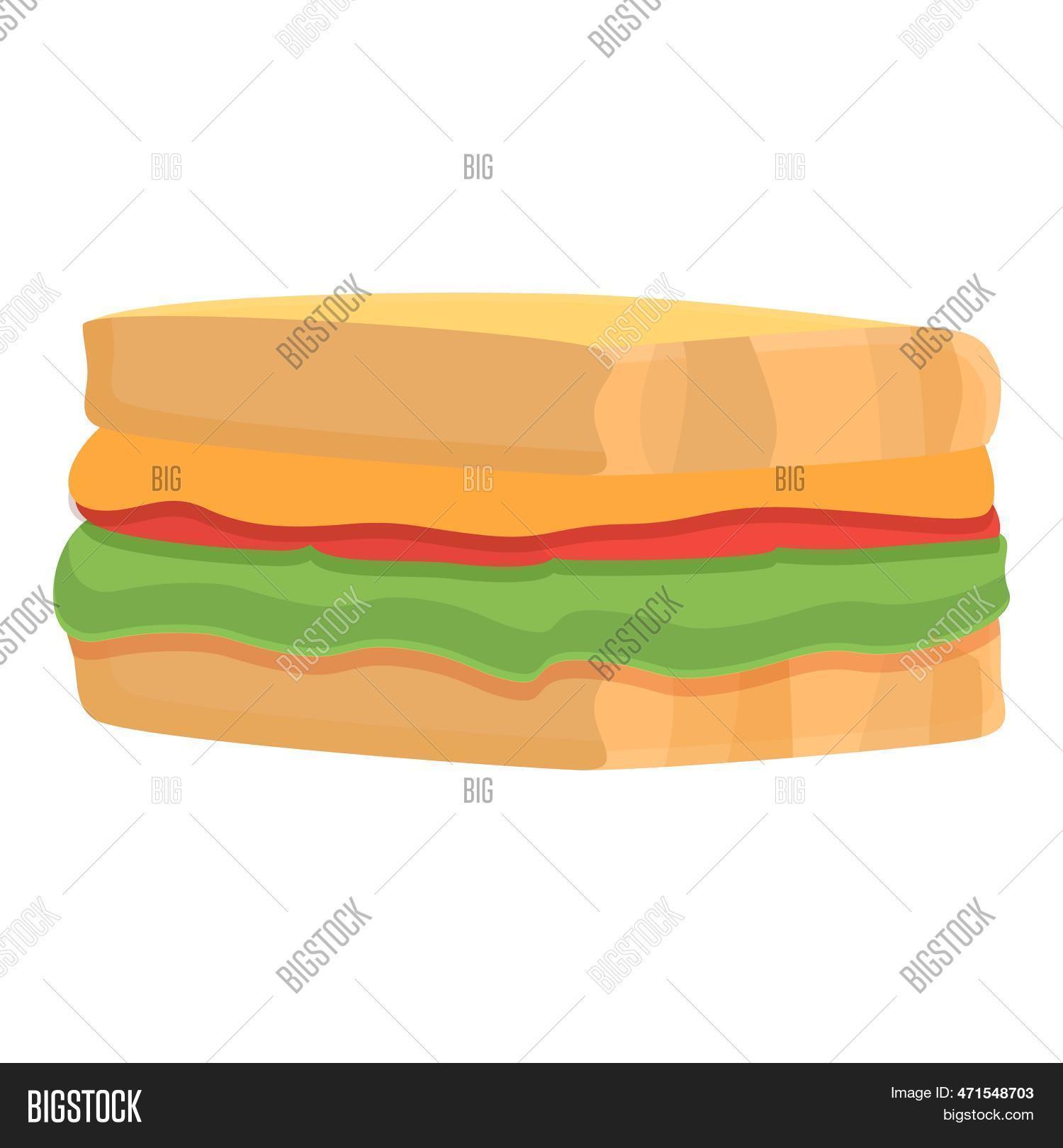 Sandwich Icon. Cartoon Image & Photo (Free Trial) | Bigstock