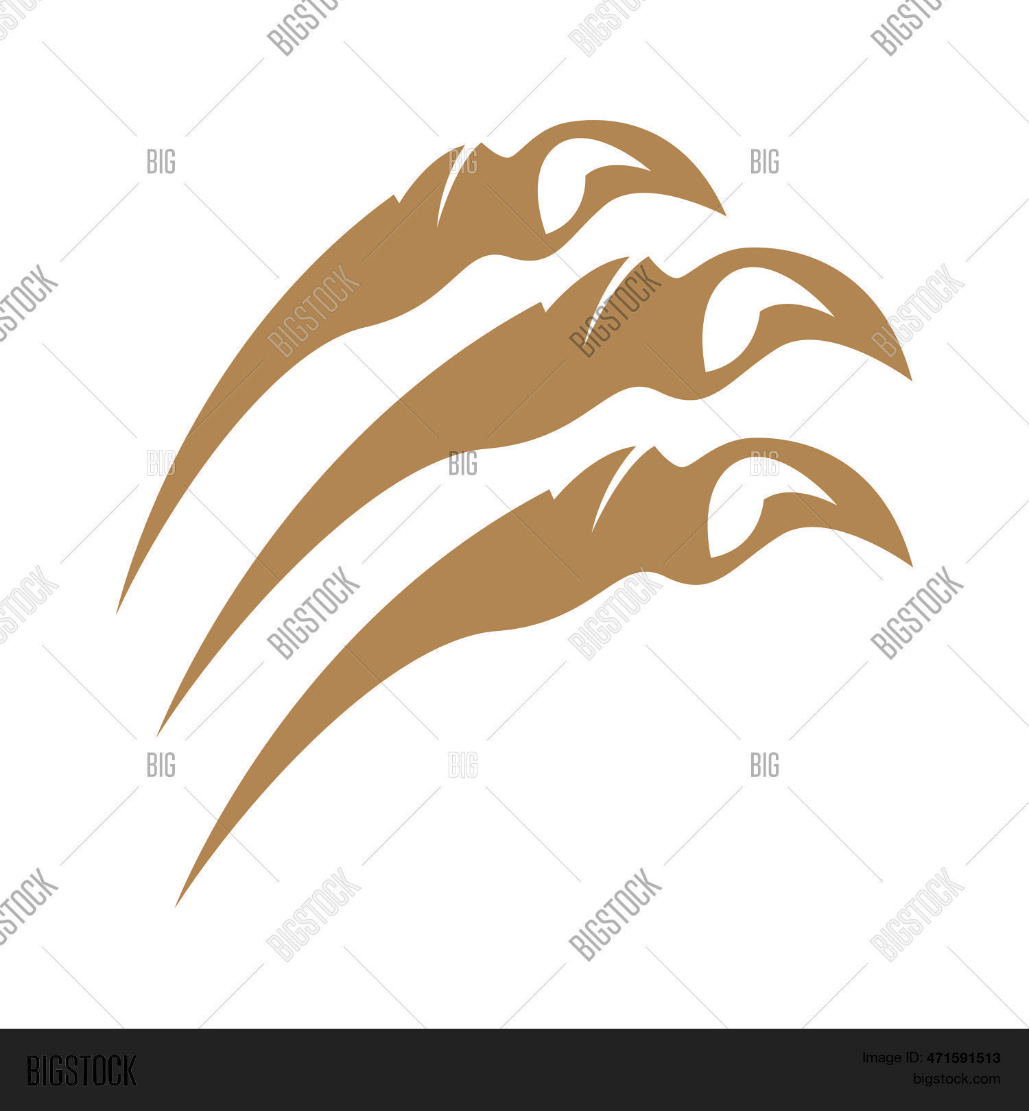 Claw Icon Logo Design Vector & Photo (Free Trial) | Bigstock
