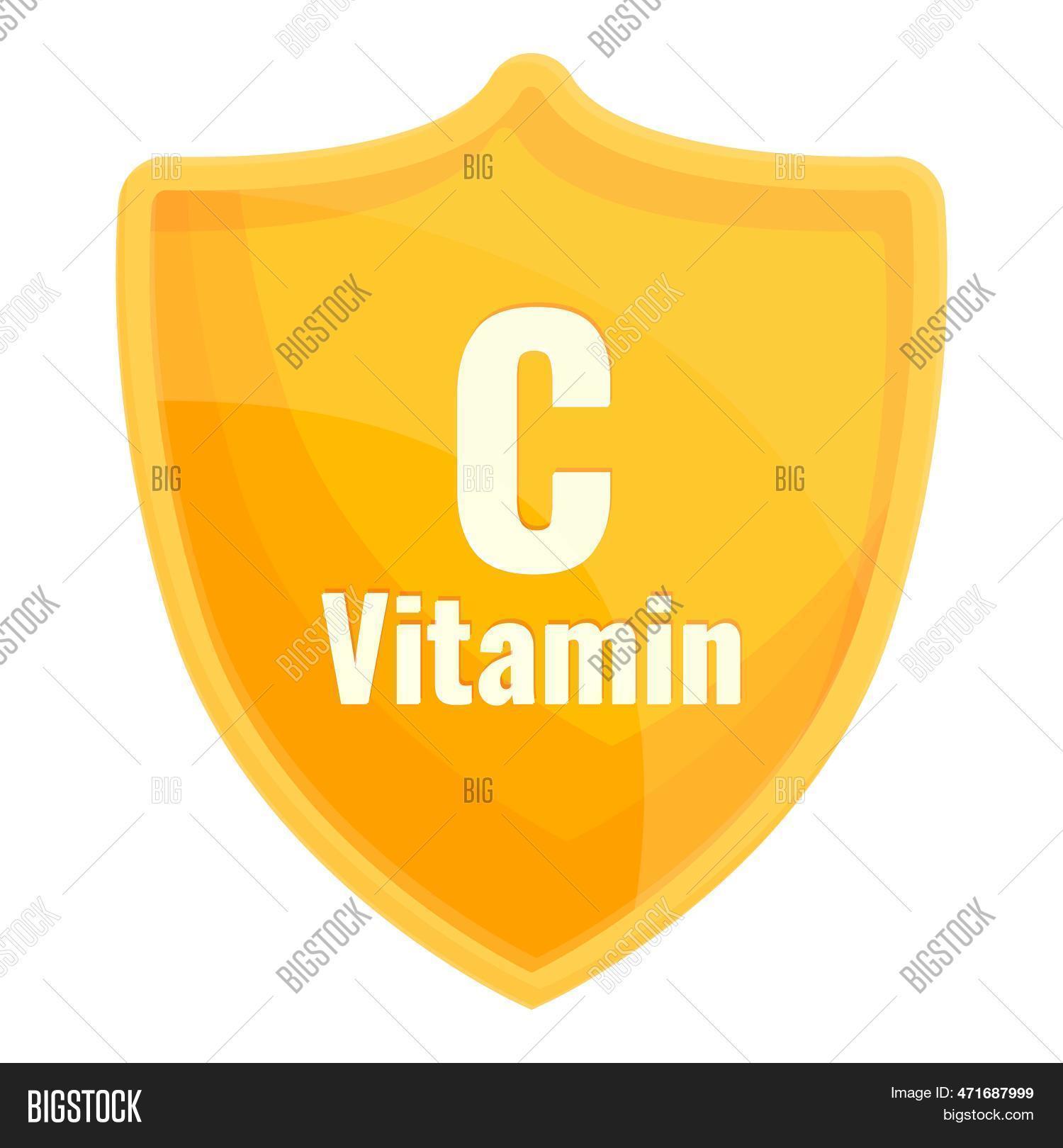 Vitamin C Shield Icon Image & Photo (Free Trial) | Bigstock