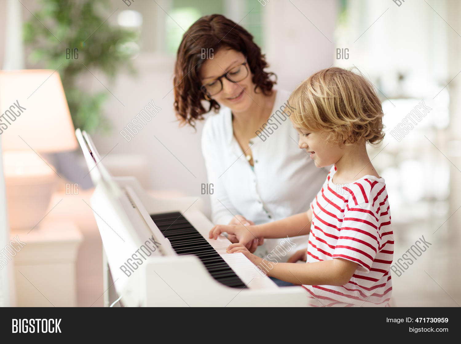 Child Playing Piano. Image & Photo (Free Trial) | Bigstock