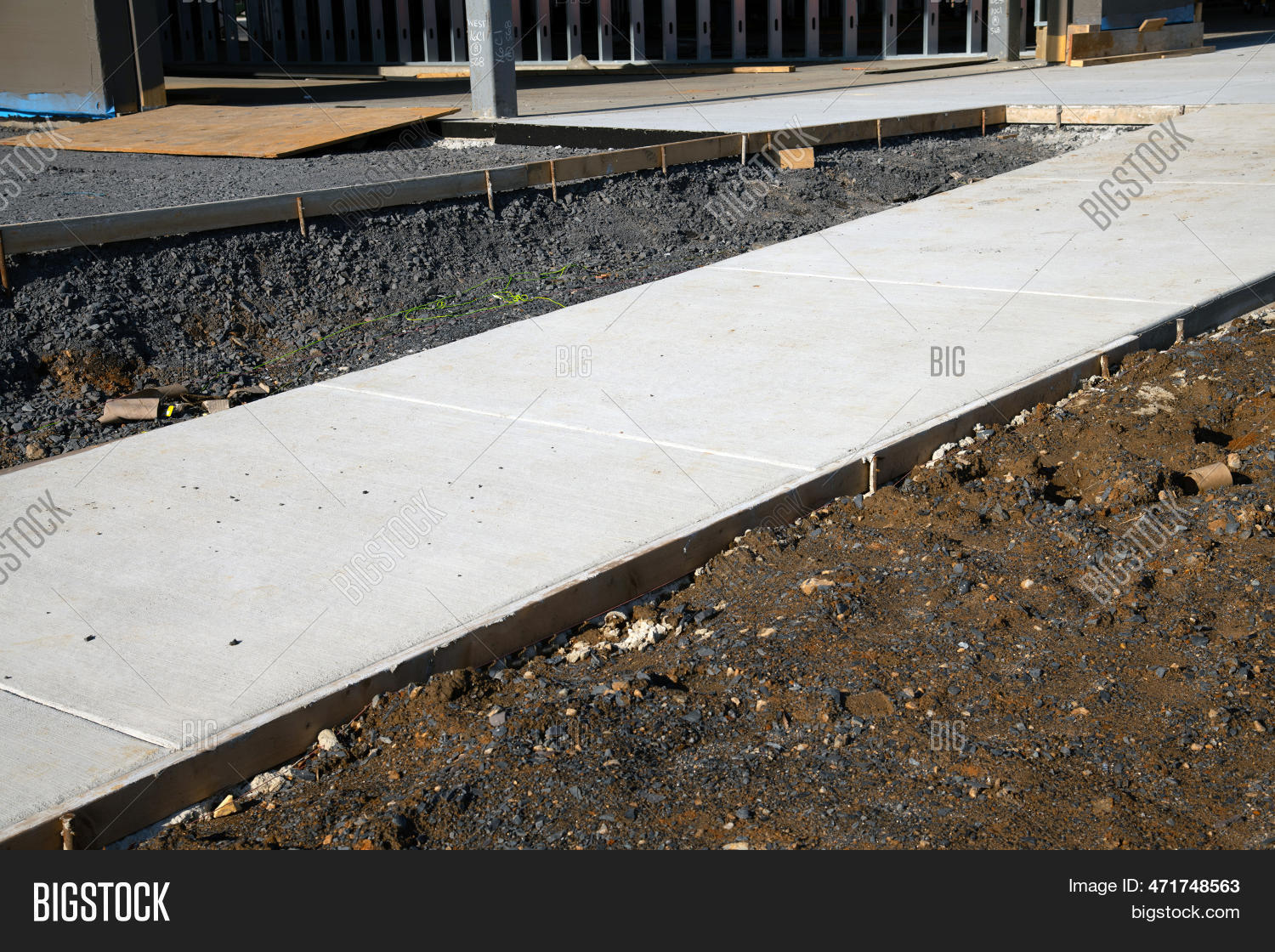 New Concrete Footpath Image & Photo (Free Trial) | Bigstock
