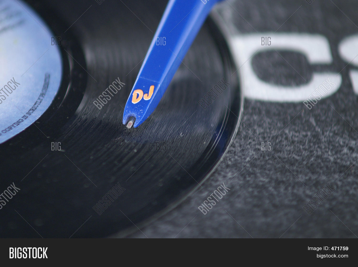 Blue Dj Needle Image & Photo (Free Trial) | Bigstock