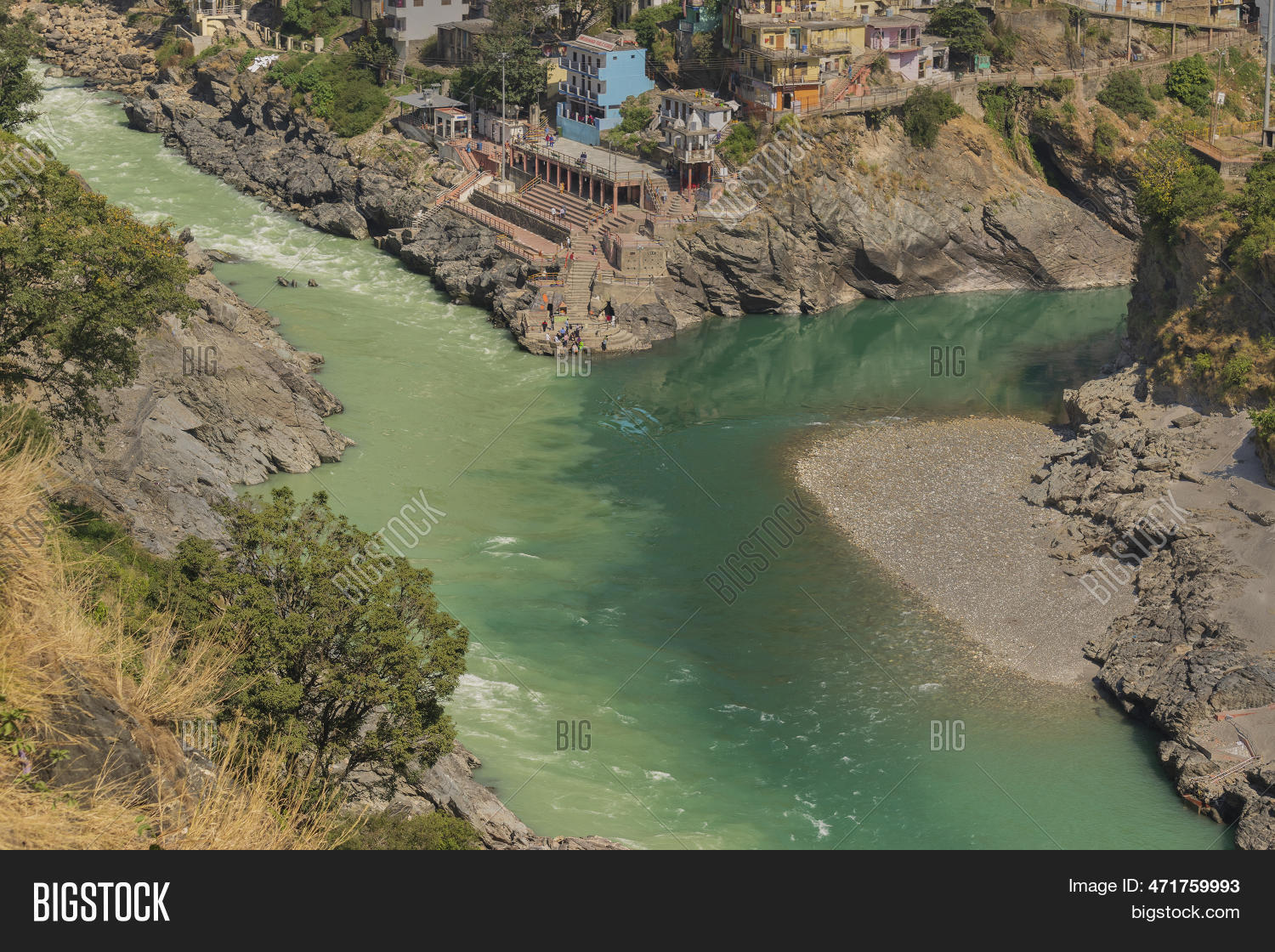 Bhagirathi River Left Image & Photo (Free Trial) | Bigstock