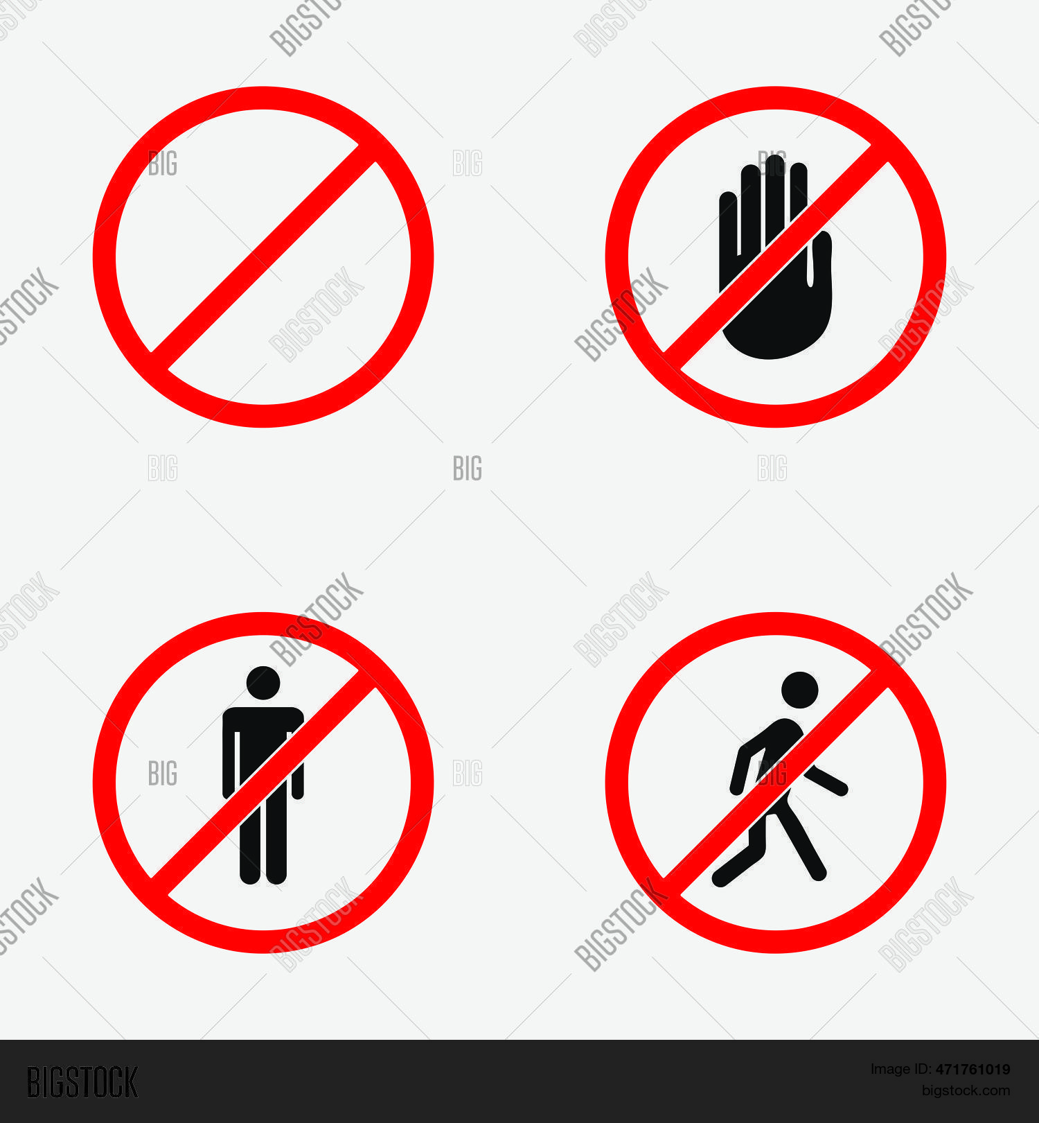 Collection Stop Signs Vector & Photo (Free Trial) | Bigstock