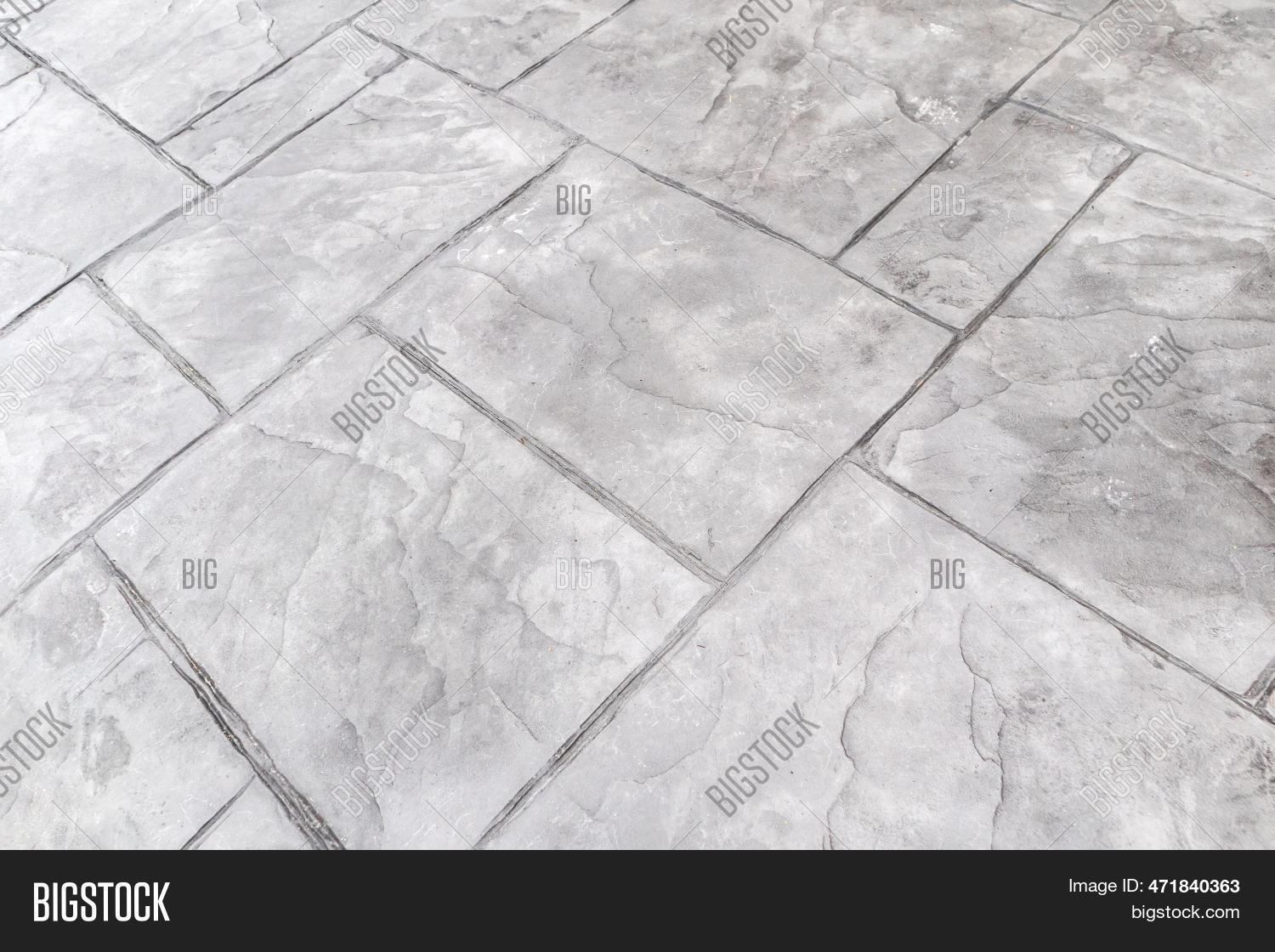 Stamp Concrete Floor Image & Photo (Free Trial) | Bigstock
