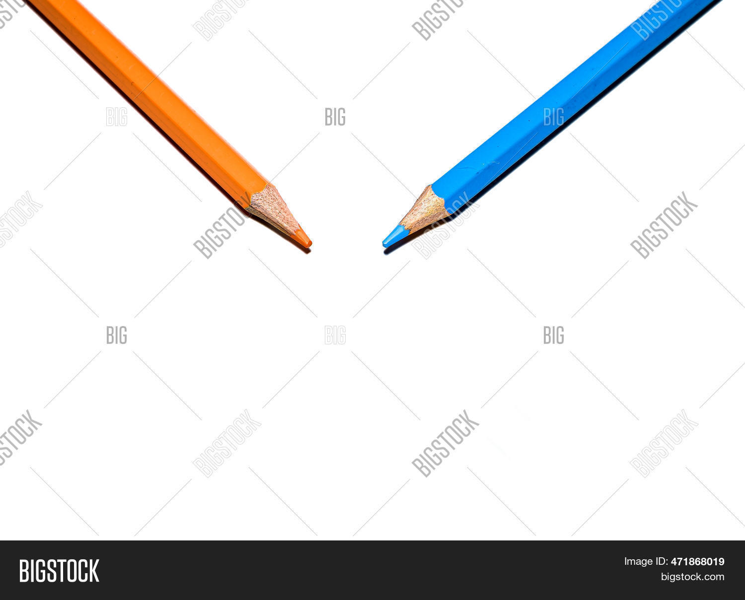 Two Colored Pencils ( Image & Photo (Free Trial) | Bigstock