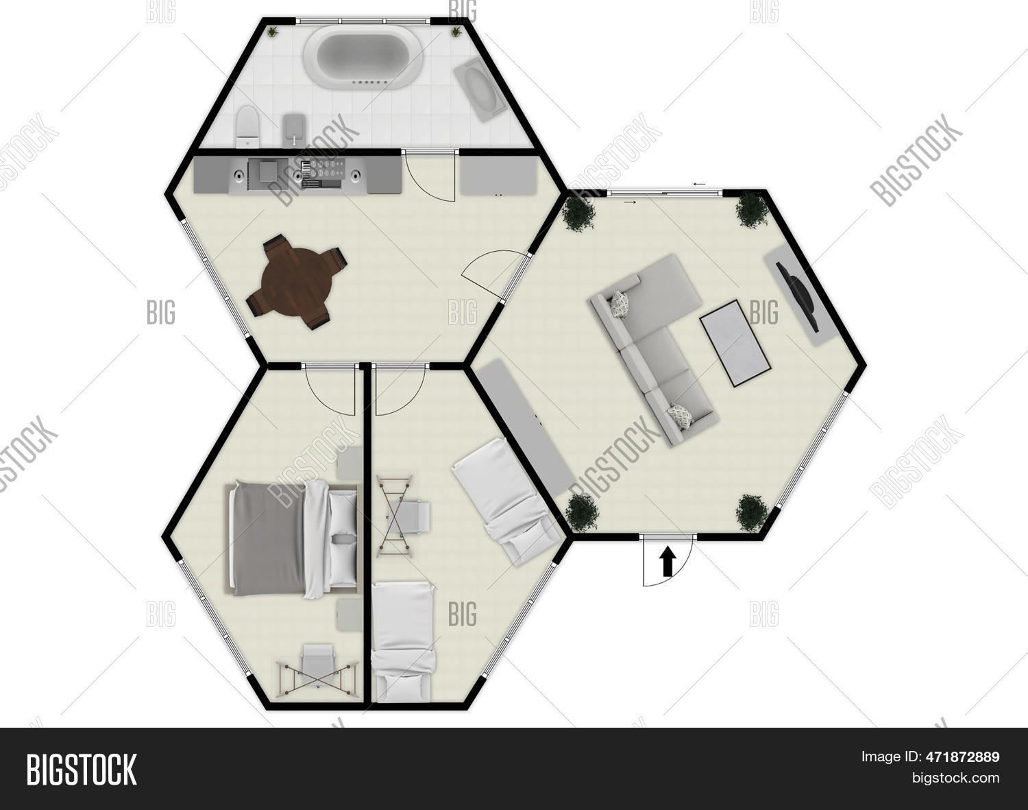 Unusual Floor Plan. Image & Photo (Free Trial) | Bigstock