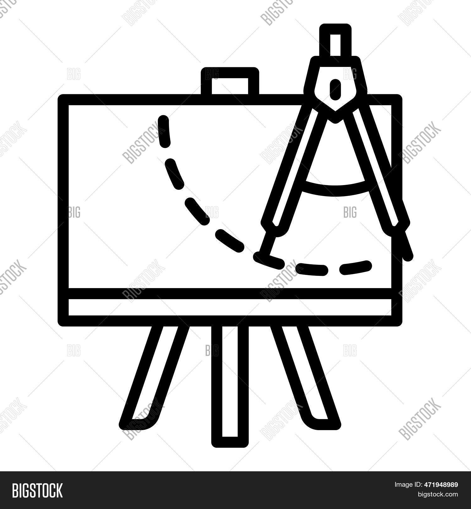 Drawing Compass Plan Image And Photo Free Trial Bigstock
