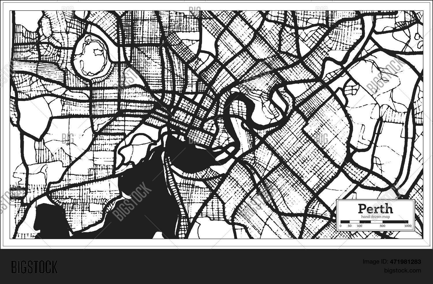 Perth Australia City Vector & Photo (Free Trial) | Bigstock