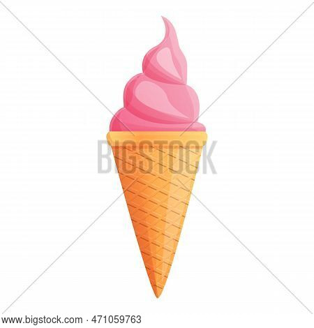 Pink Ice Cream Icon. Image & Photo (Free Trial) | Bigstock
