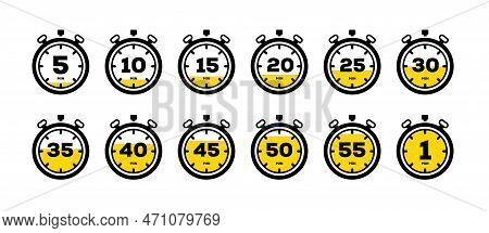 Timer Icon Collection Vector & Photo (Free Trial) | Bigstock