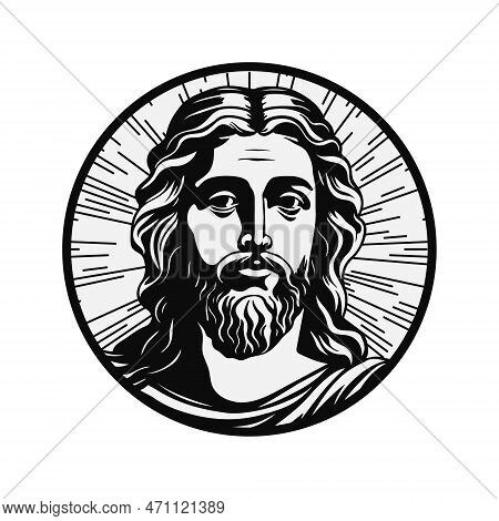 Jesus Christ Face. Vector & Photo (Free Trial) | Bigstock