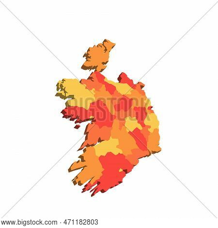 Ireland Political Map Vector & Photo (Free Trial) | Bigstock
