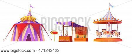 Set Carnival Circus Vector & Photo (Free Trial) | Bigstock