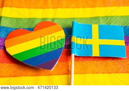 Sweden Flag On Rainbow Image & Photo (Free Trial) | Bigstock