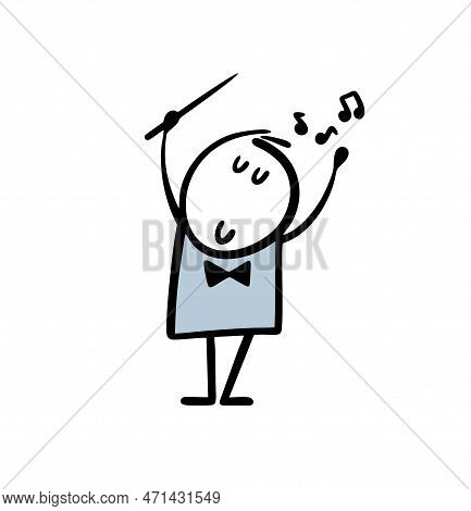 Cartoon Conductor Vector & Photo (Free Trial) | Bigstock