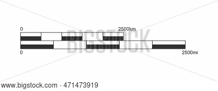 Bar Scale Map Vector & Photo (Free Trial) | Bigstock
