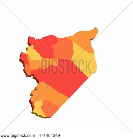 Syria Political Map Vector & Photo (Free Trial) | Bigstock