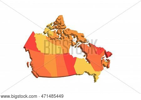 Canada Political Map Vector & Photo (Free Trial) | Bigstock