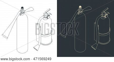 Fire Extinguishers Vector & Photo (Free Trial) | Bigstock
