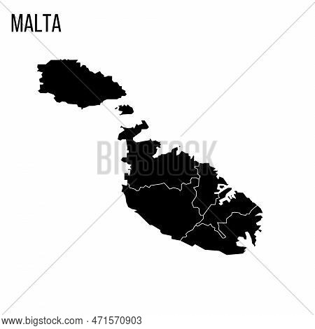 Malta Political Map Vector & Photo (Free Trial) | Bigstock