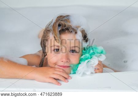 Kids Shampoo. Foam On Image & Photo (Free Trial) | Bigstock