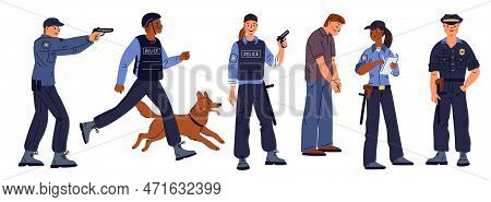 Cartoon Police Vector & Photo (Free Trial) | Bigstock