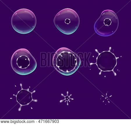 Animated Bubble Burst Vector & Photo (Free Trial) | Bigstock