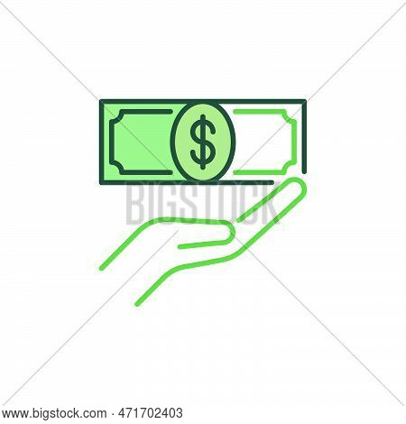 Hand Dollar Banknote Vector & Photo (Free Trial) | Bigstock