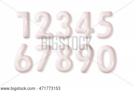 White Numbers Vector & Photo (Free Trial) | Bigstock
