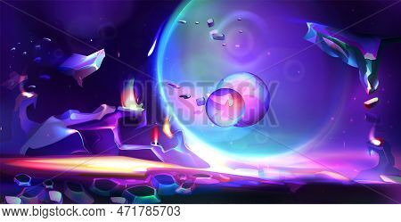 Cartoon Alien Planet Vector & Photo (Free Trial) | Bigstock