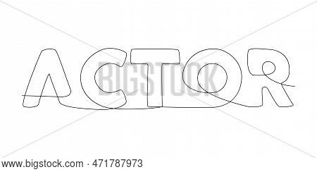 One Continuous Line Vector & Photo (Free Trial) | Bigstock