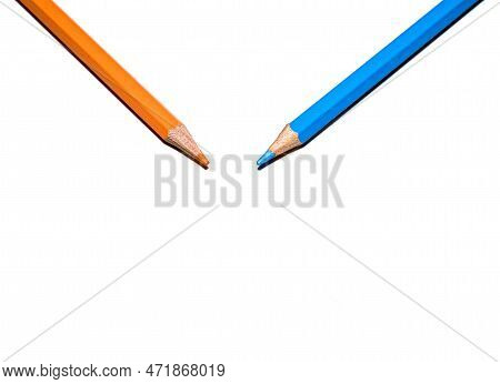 Two Colored Pencils ( Image & Photo (Free Trial) | Bigstock
