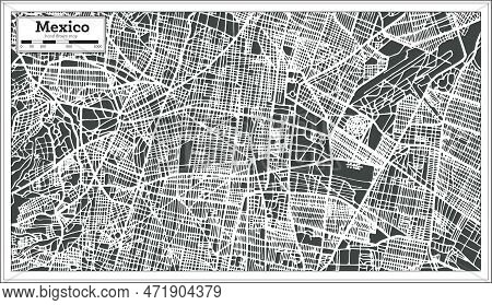Mexico City Map Retro Vector & Photo (Free Trial) | Bigstock