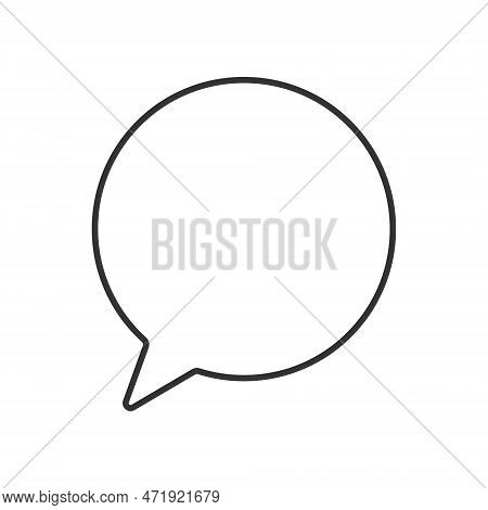 Speech Bubble Outline Vector & Photo (Free Trial) | Bigstock