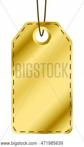 Gold Price Tag Design Vector & Photo (Free Trial) | Bigstock