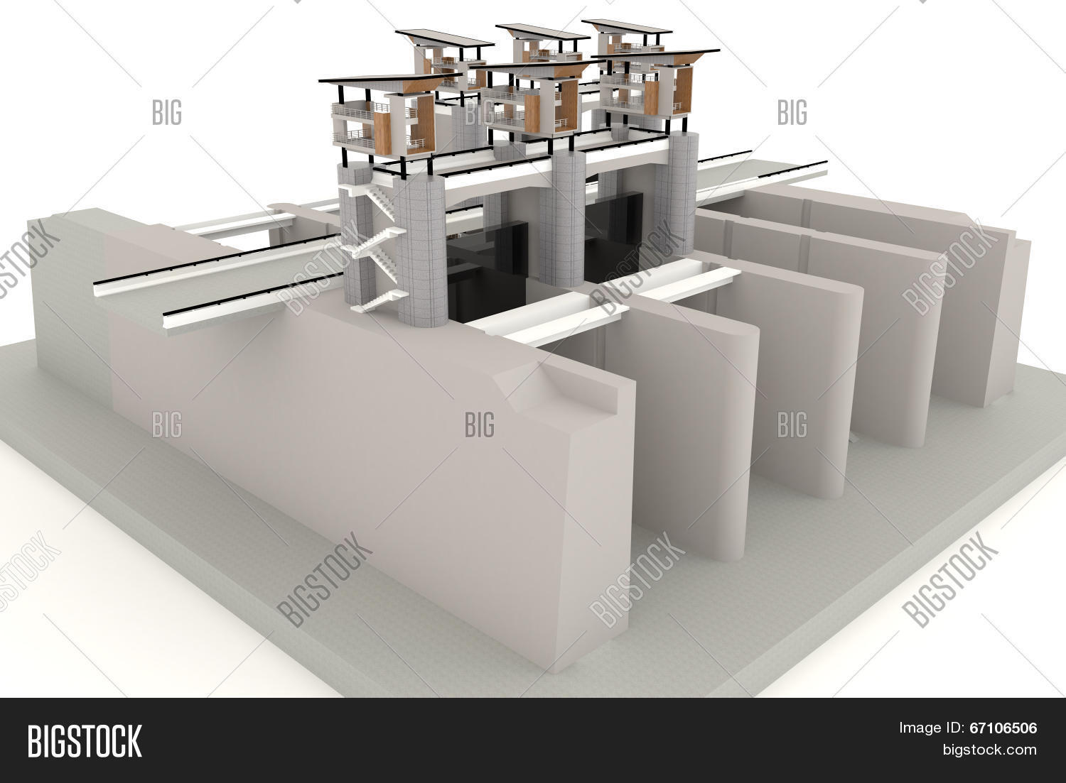 3D Water Gate Design Image & Photo (Free Trial) | Bigstock